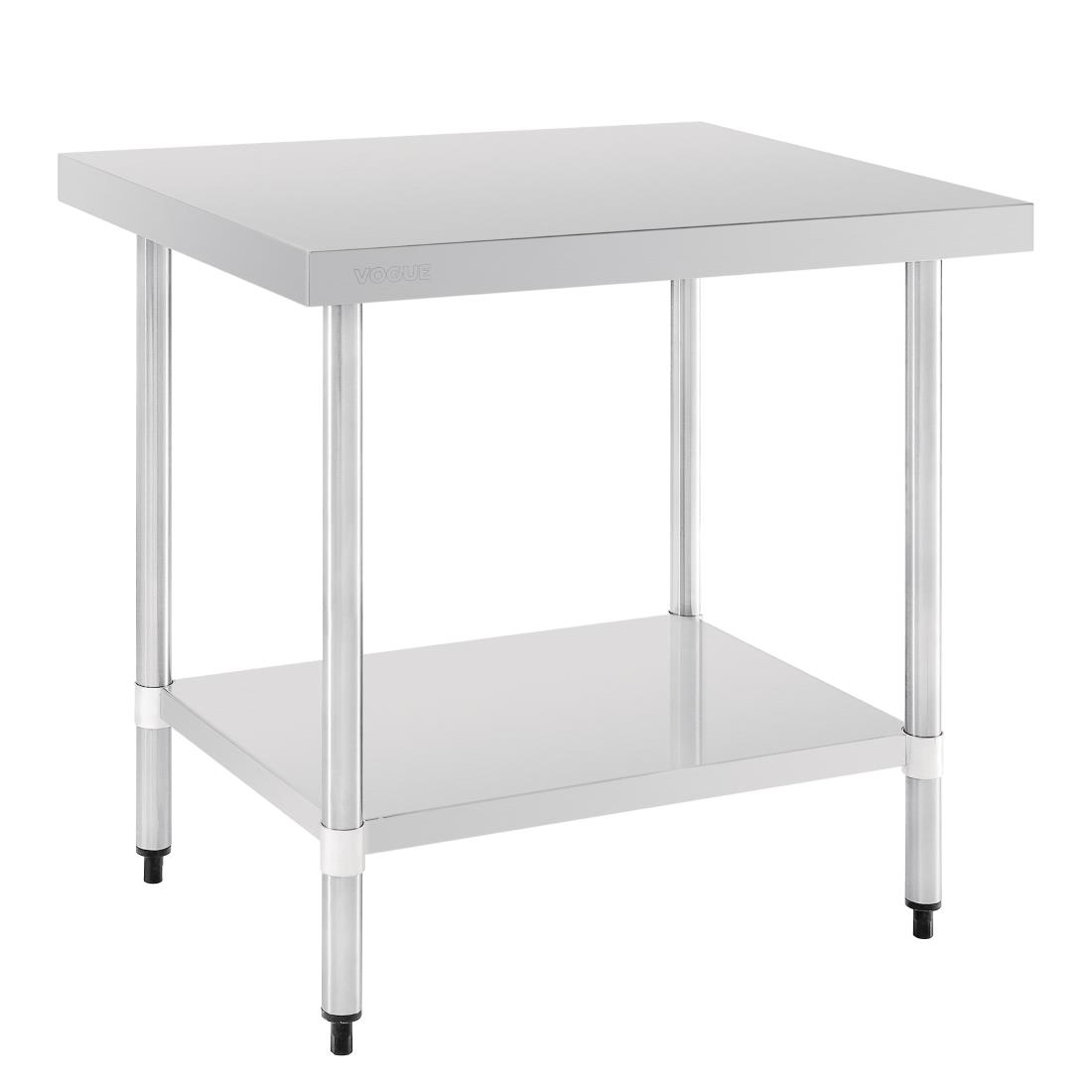 Vogue Stainless Steel Table with Upstand 1200mm – Raynor Hygiene